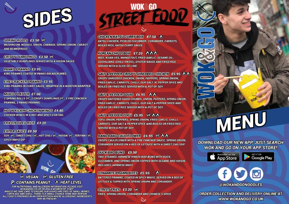 Menu at Wok & Go Tooting fast food, London