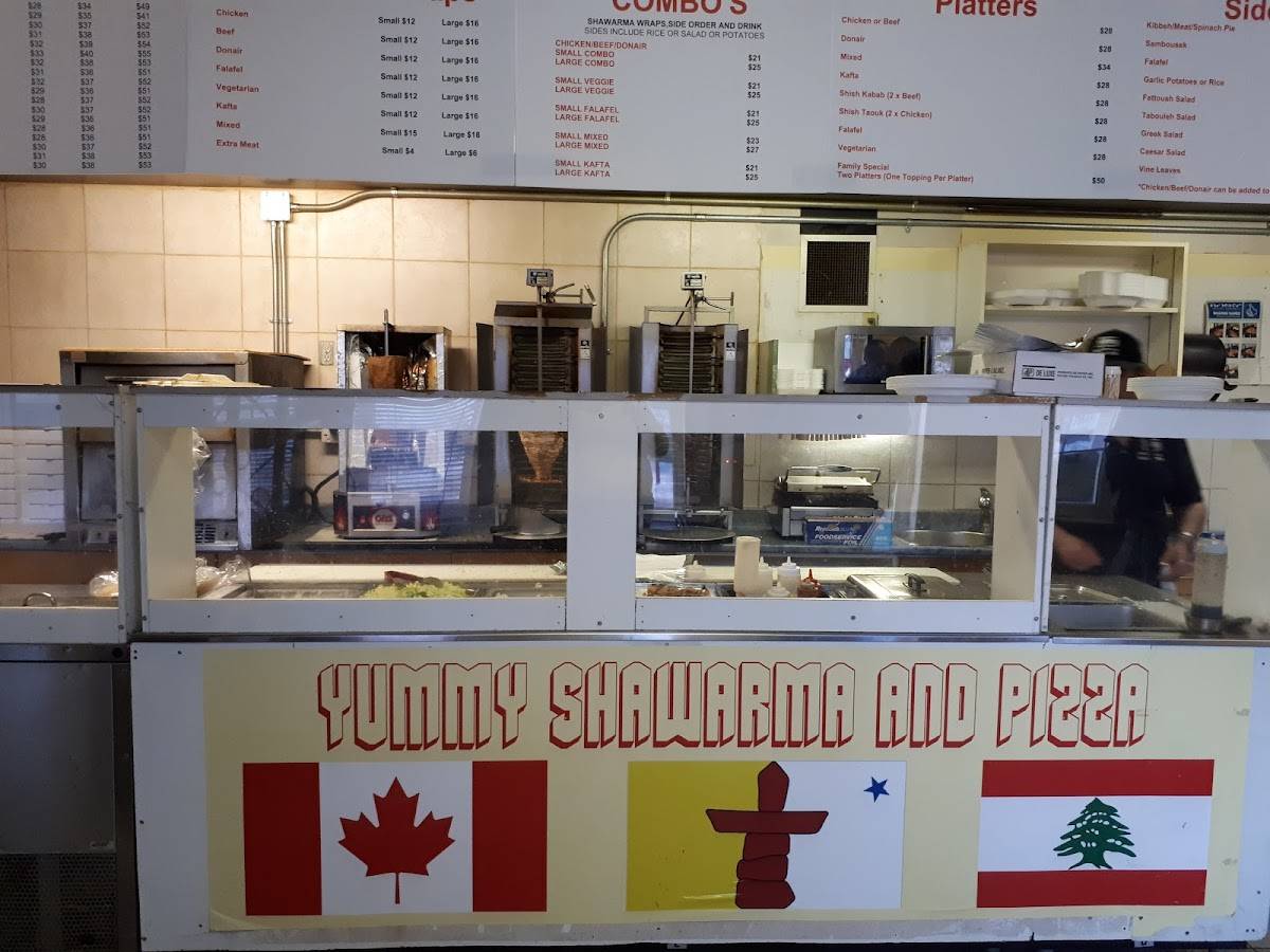 Menu at Yummy Shawarma pizzeria, Iqaluit, E Mivvik Street