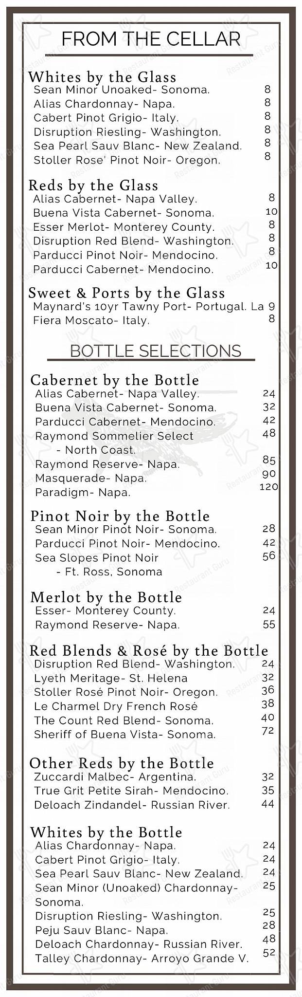 Menu at Fox Hill Restaurant & Gardens, Wichita Falls