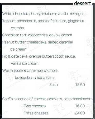 Menu at 300 Acres Restaurant and Bar, Wembley Downs