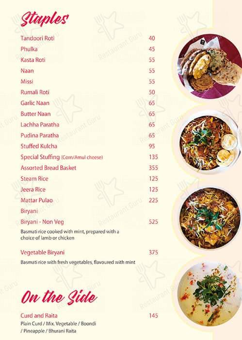 Menu at Jsr Continental, Dehradun