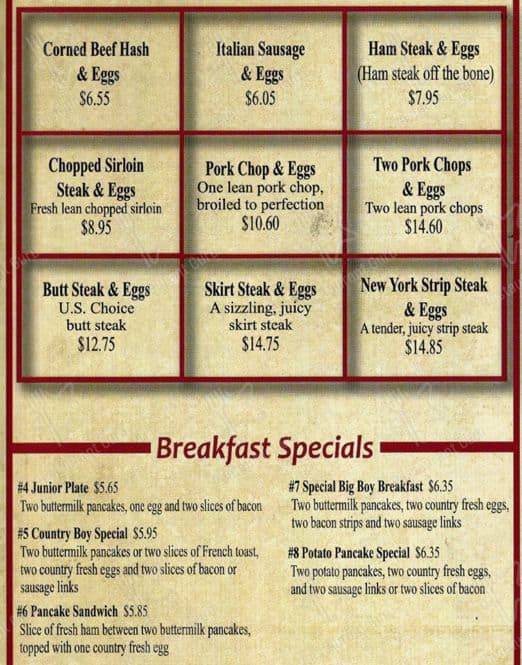 Menu at Pappas Restaurant & Lounge, Alsip