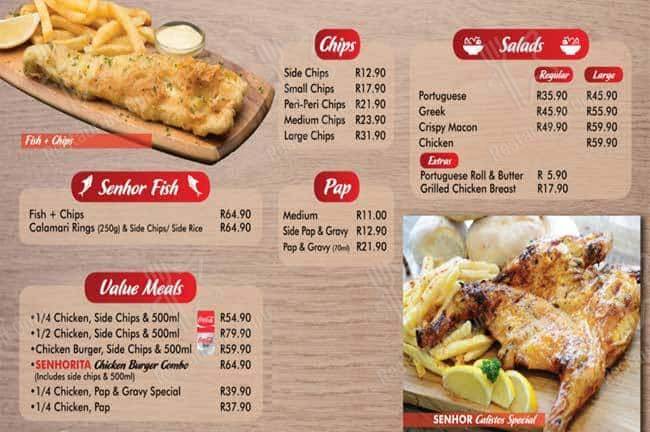 Carta del restaurante Senhor Calistos Parow, Ciudad del Cabo, 262 ...