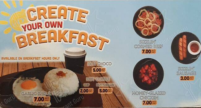 Menu at Teriyaki Boy & Sizzlin' Steak restaurant, Abu Dhabi, Al Wahda Mall