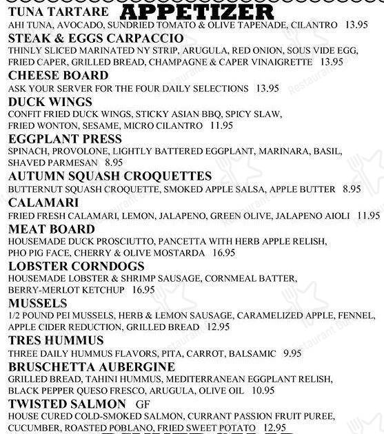 Menu at The Saddle Room pub & bar, Hoffman Estates