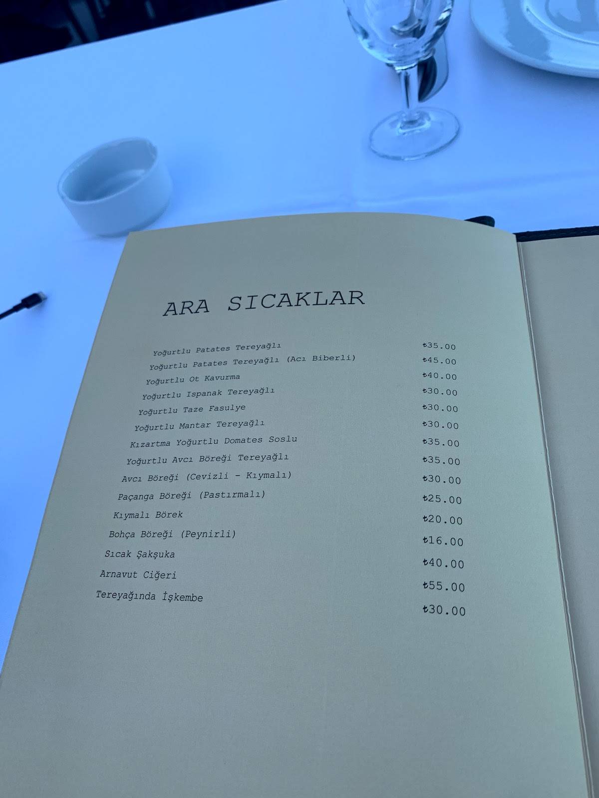 Menu at 7 Mehmet, Antalya, Meltem Mahallesi