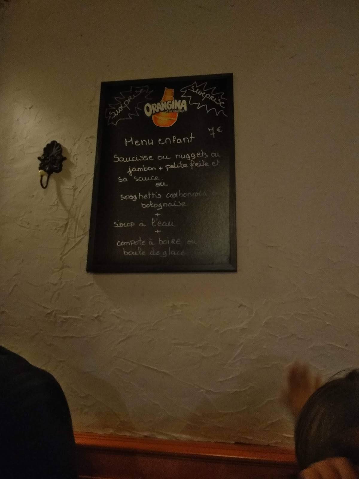 Menu au À l'Estaminet des Dunes restaurant, Ghyvelde