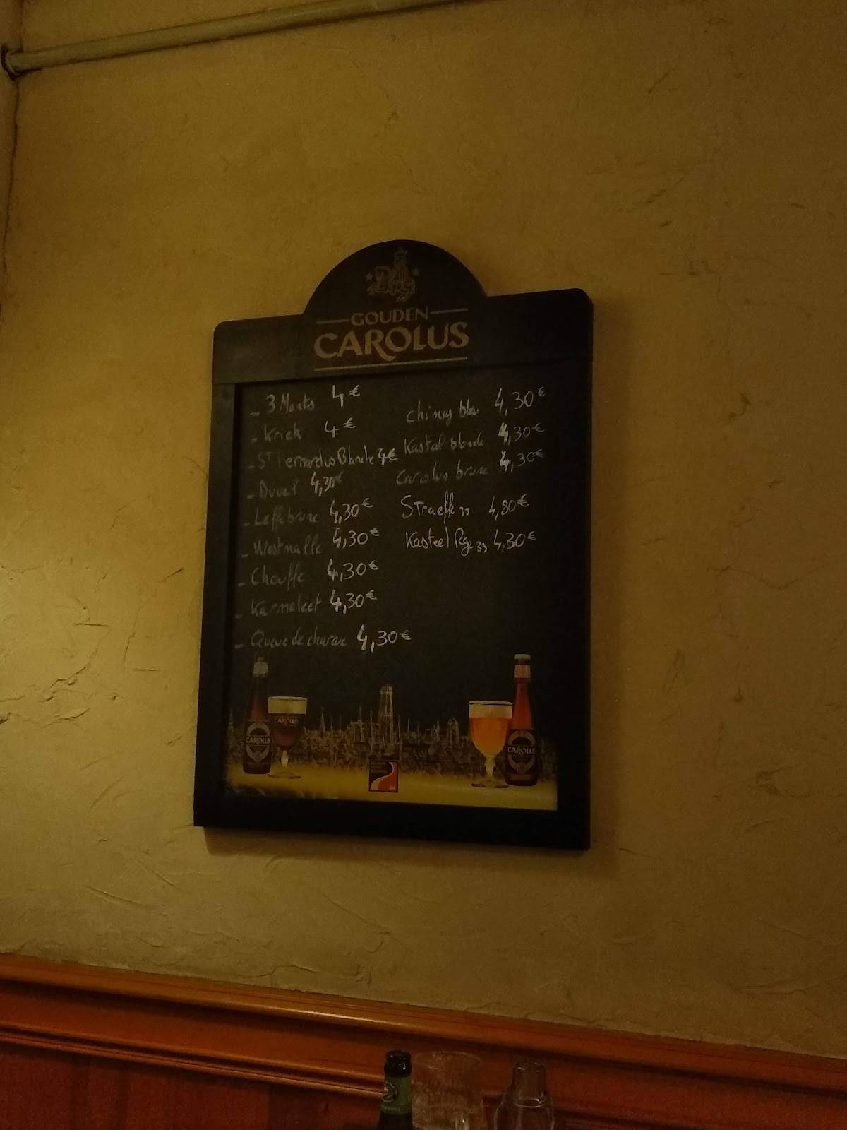 Menu au À l'Estaminet des Dunes restaurant, Ghyvelde
