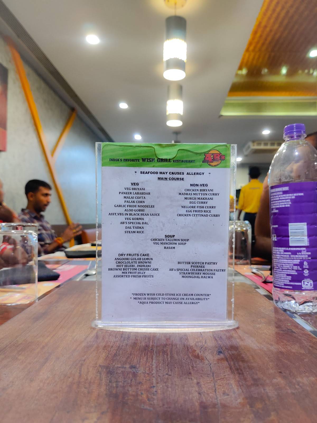 Menu at AB's - Absolute Barbecues T. Nagar, Chennai, Chennai, Shop No ...