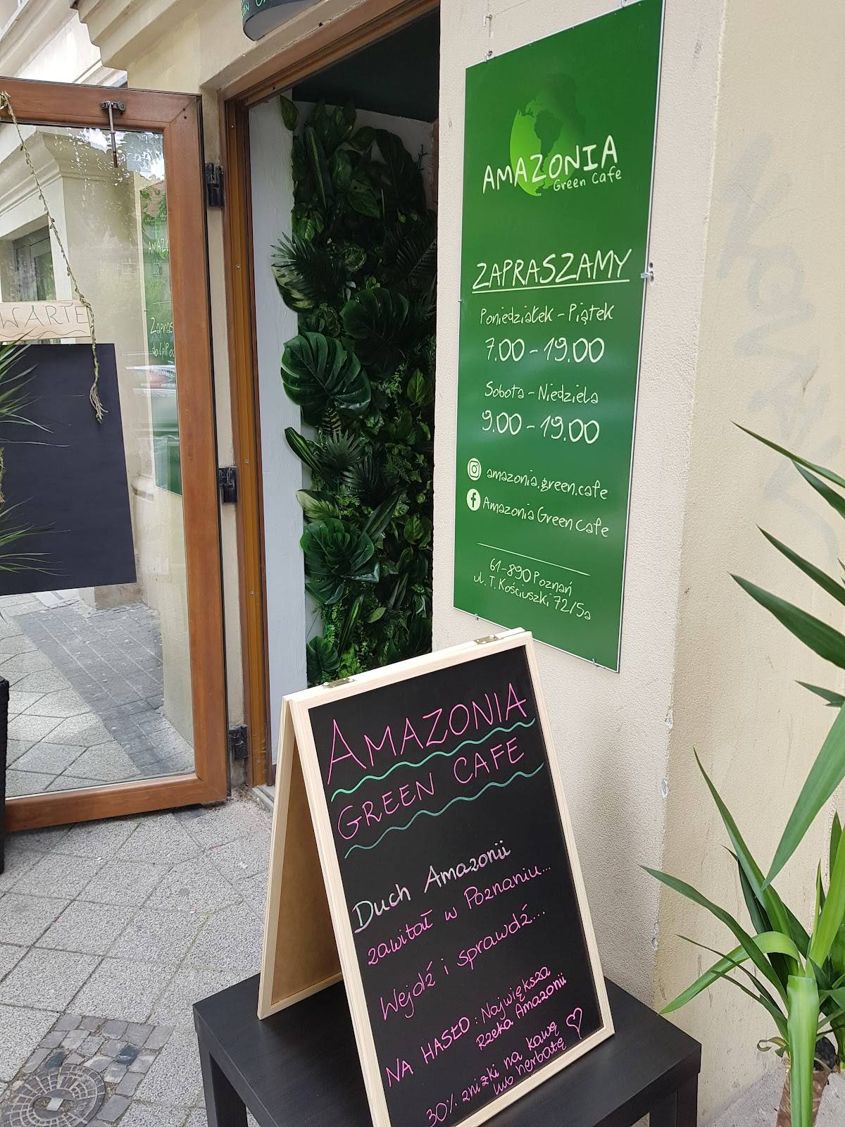 Menu at AMAZONIA Green Cafe, Poznań
