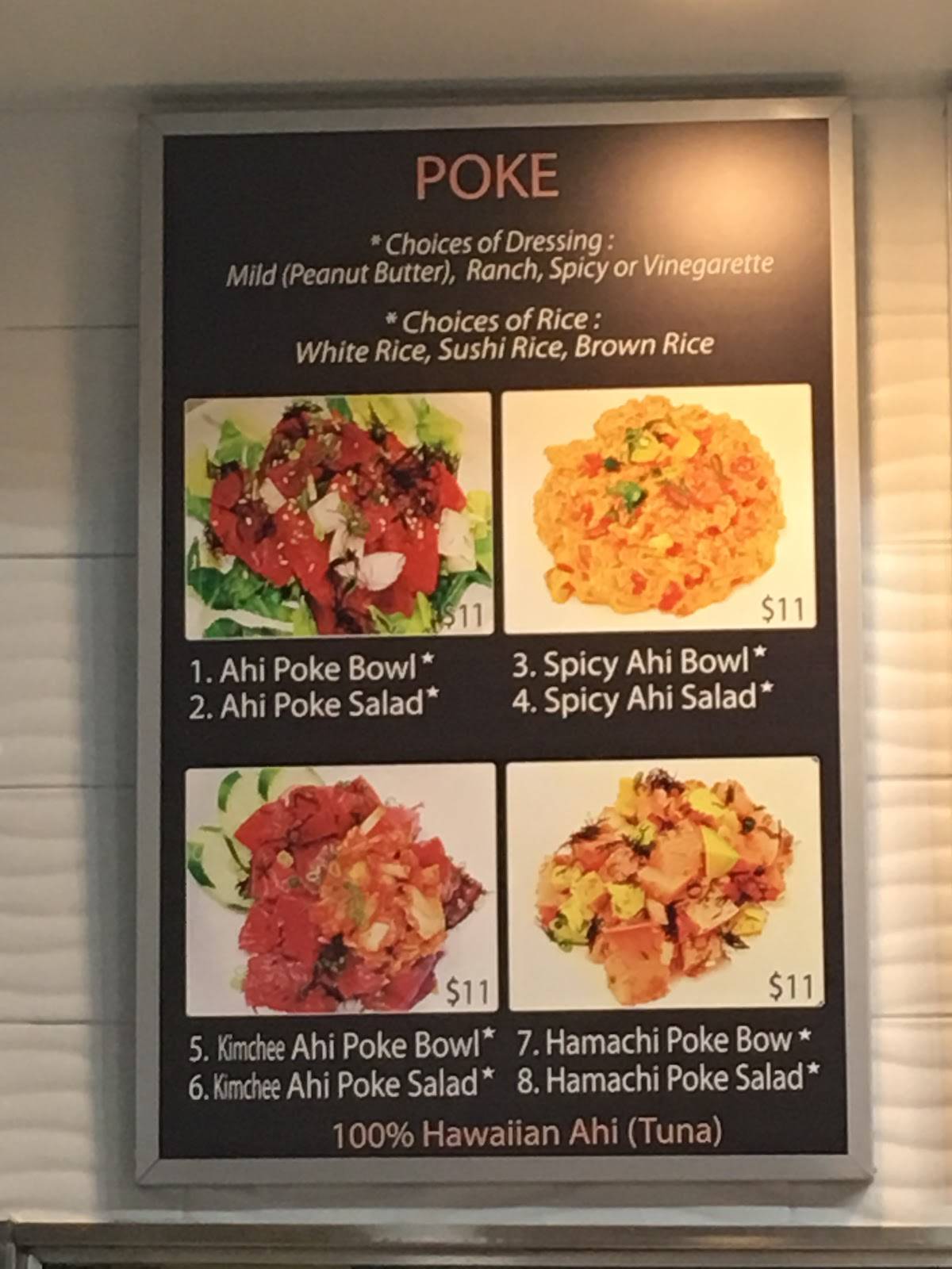Menu at Ahi and Vegetable - Ala Moana restaurant, Honolulu, Ala Moana ...