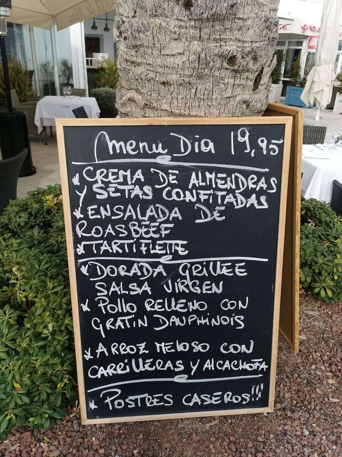 Carta del restaurante Nuevo La Maja, Altea