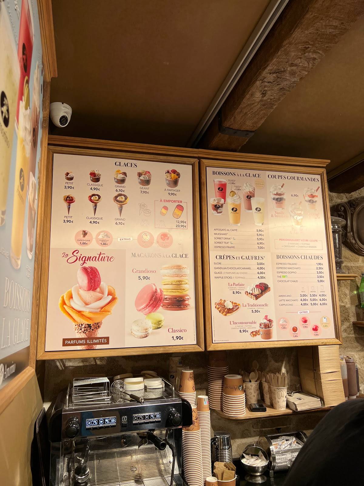 Menu au Amorino Gelato - Reims café, Reims
