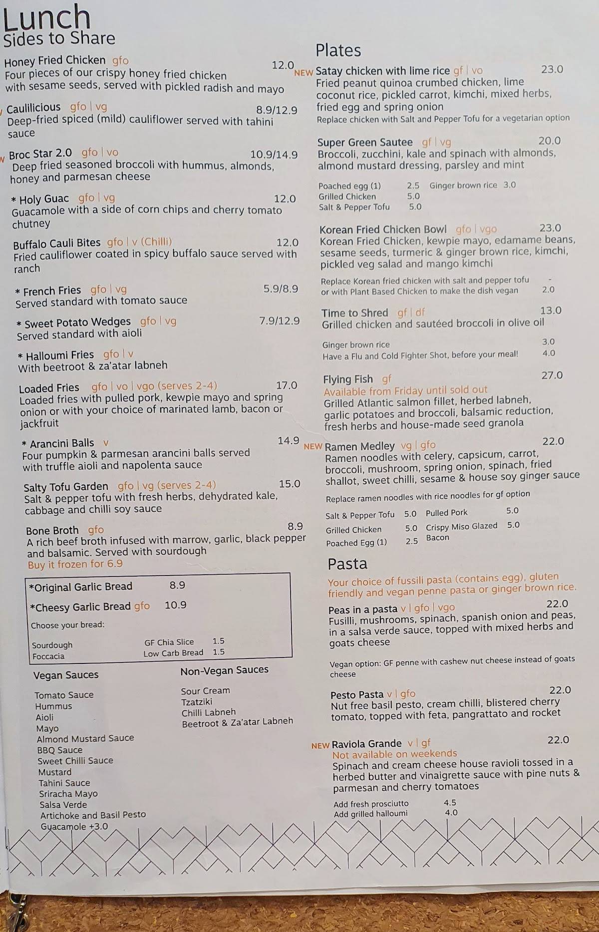 Menu at Argo on the Parade pub & bar, Norwood