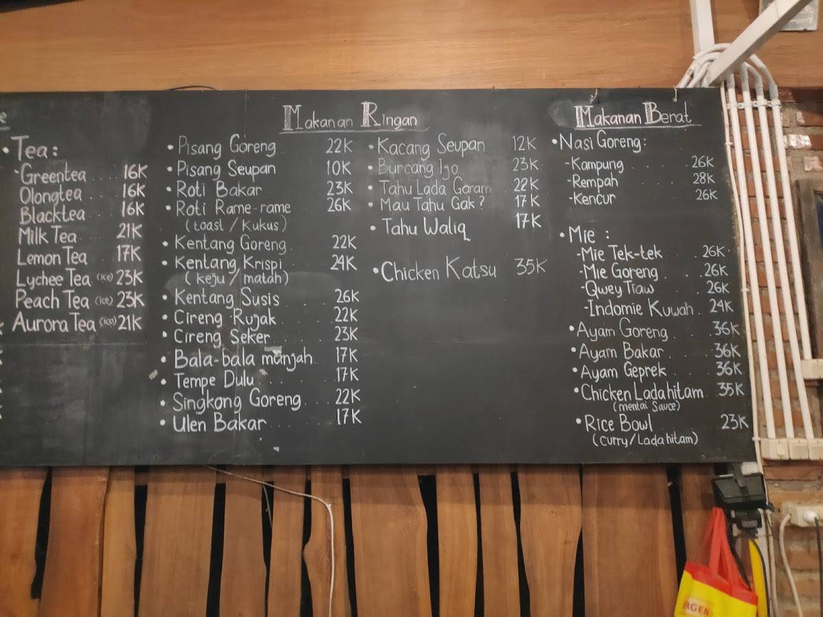 Menu at Armor Kopi Windy Point, Lembang
