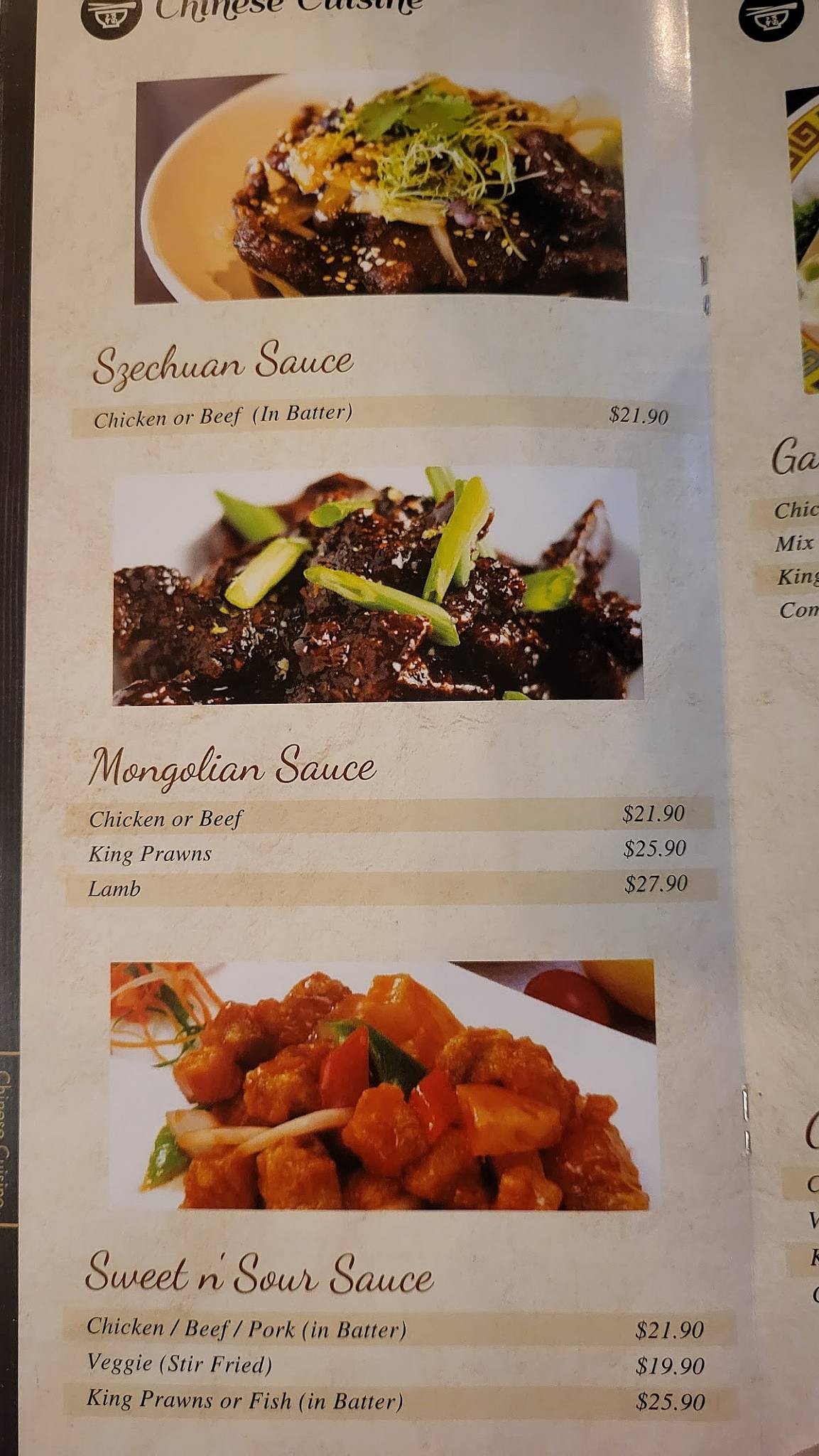 Menu at Asian Kitchen Treendale restaurant, Australind