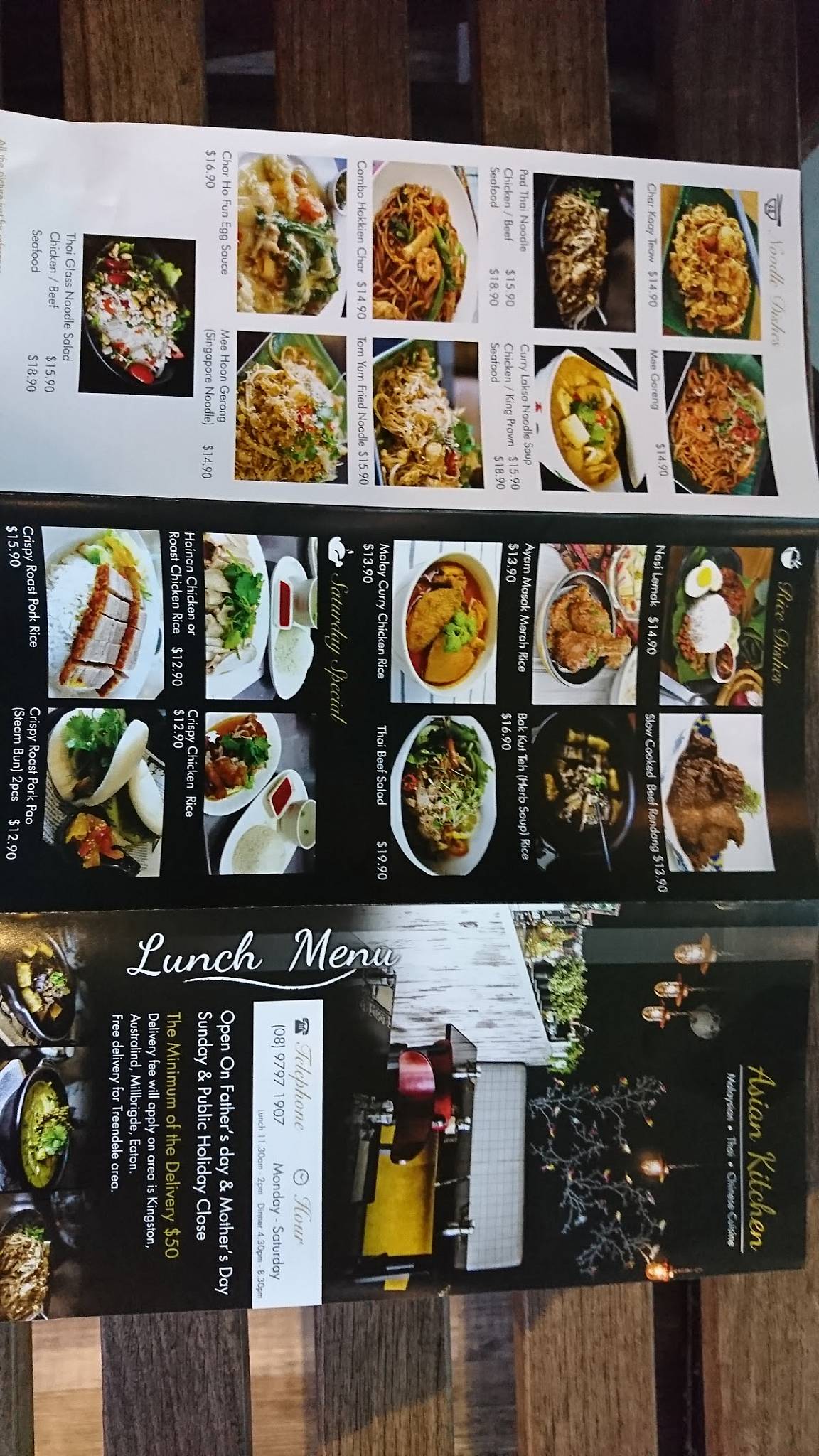 Menu at Asian Kitchen Treendale restaurant, Australind