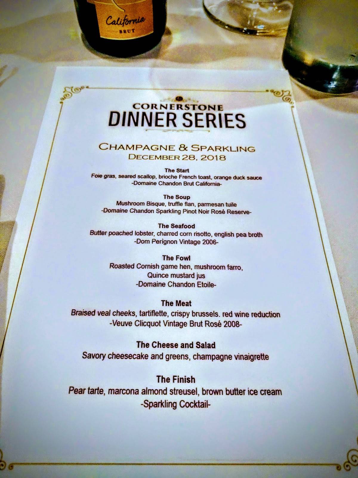 Menu at Cornerstone Restaurant & Bar, Aspinwall