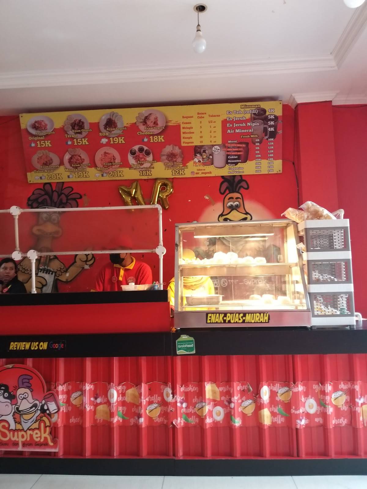 Carta del restaurante Ayam Geprek Mr Suprek Ubaya, Surabaya