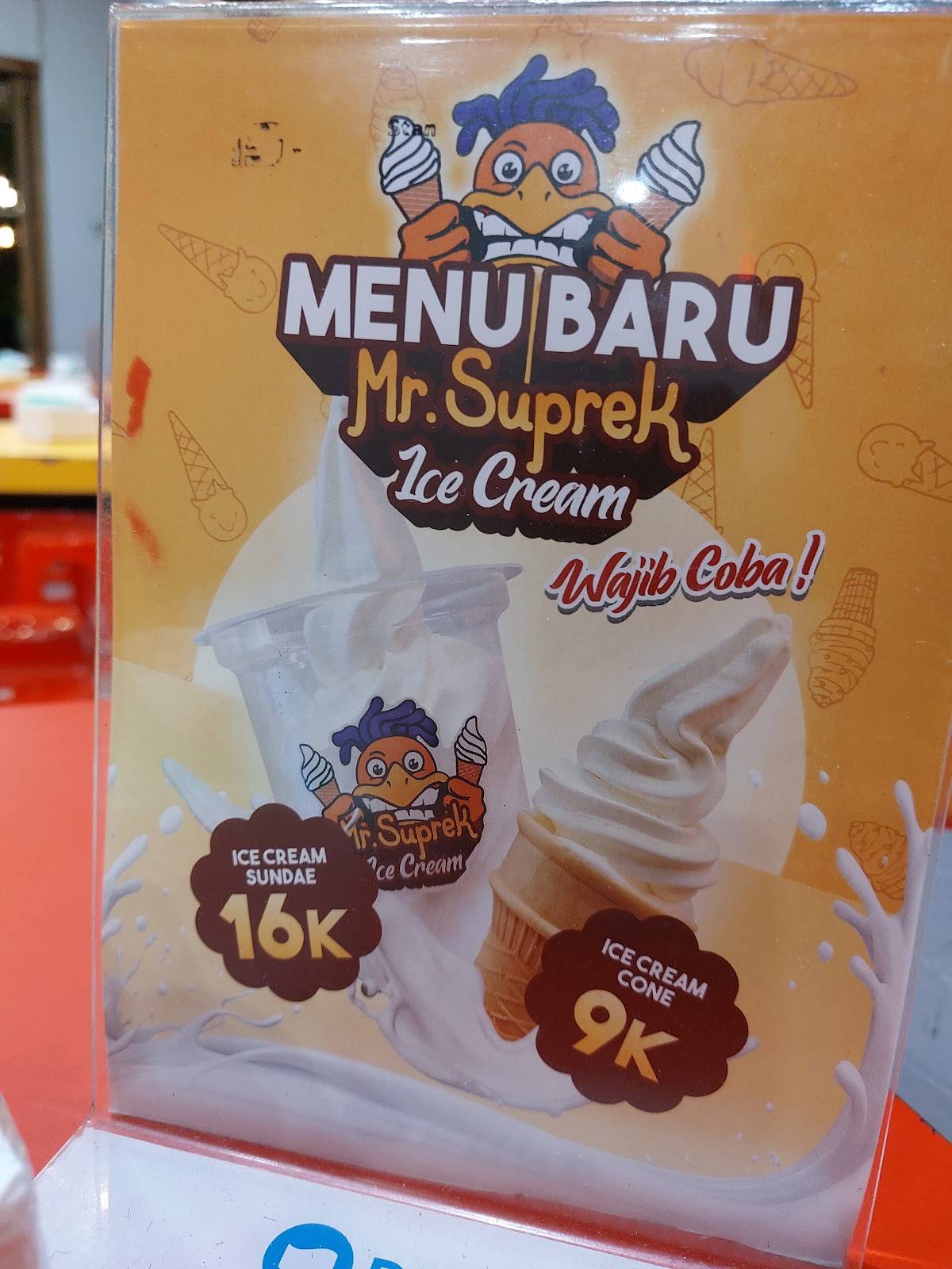 Carta del restaurante Ayam Geprek Mr Suprek Ubaya, Surabaya