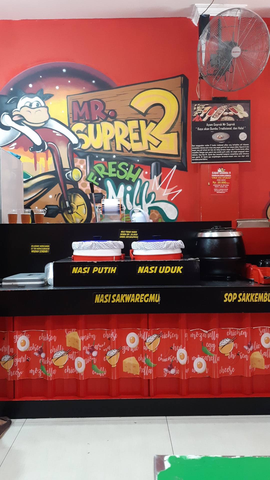 Carta del restaurante Ayam Geprek Mr Suprek Ubaya, Surabaya