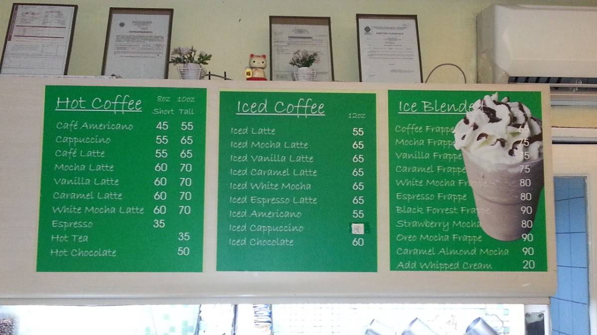 Menu at BREAD TIME, Subic Bay Freeport Zone, R7FJ+MP8