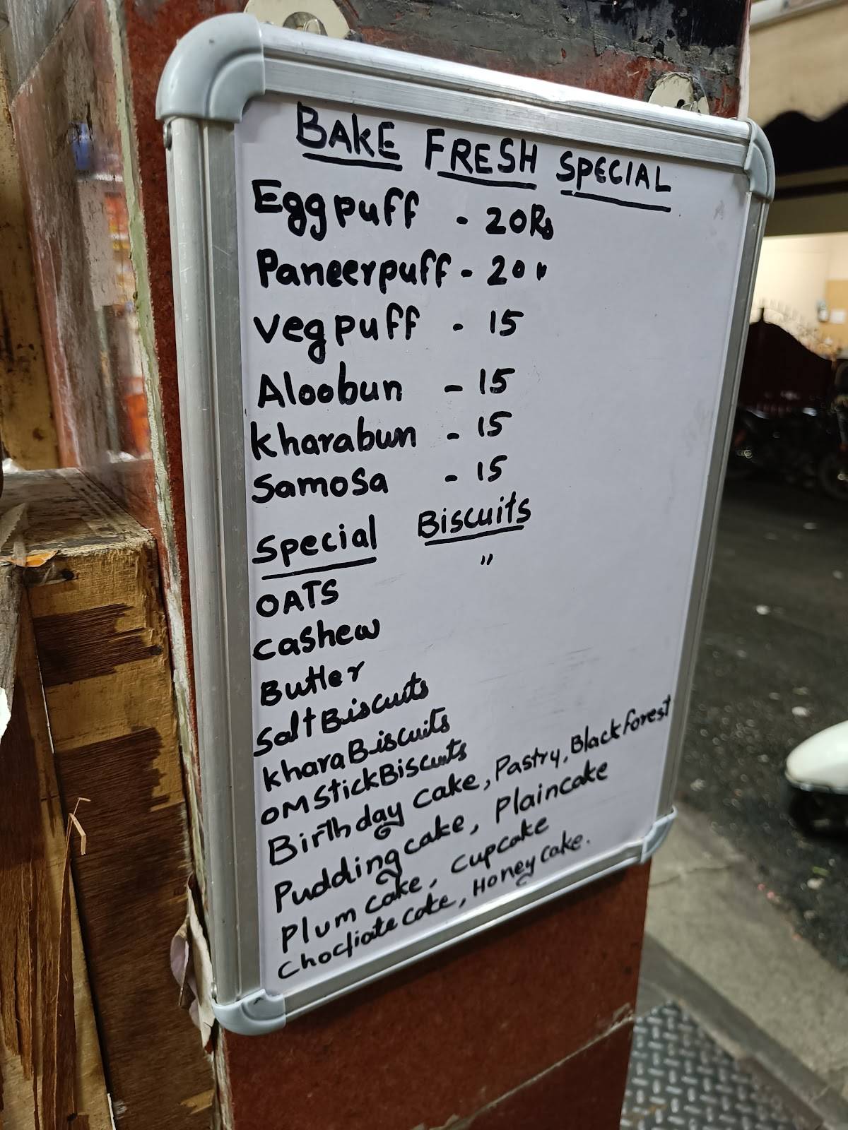 Menu at Bake Fresh, Bengaluru, 1
