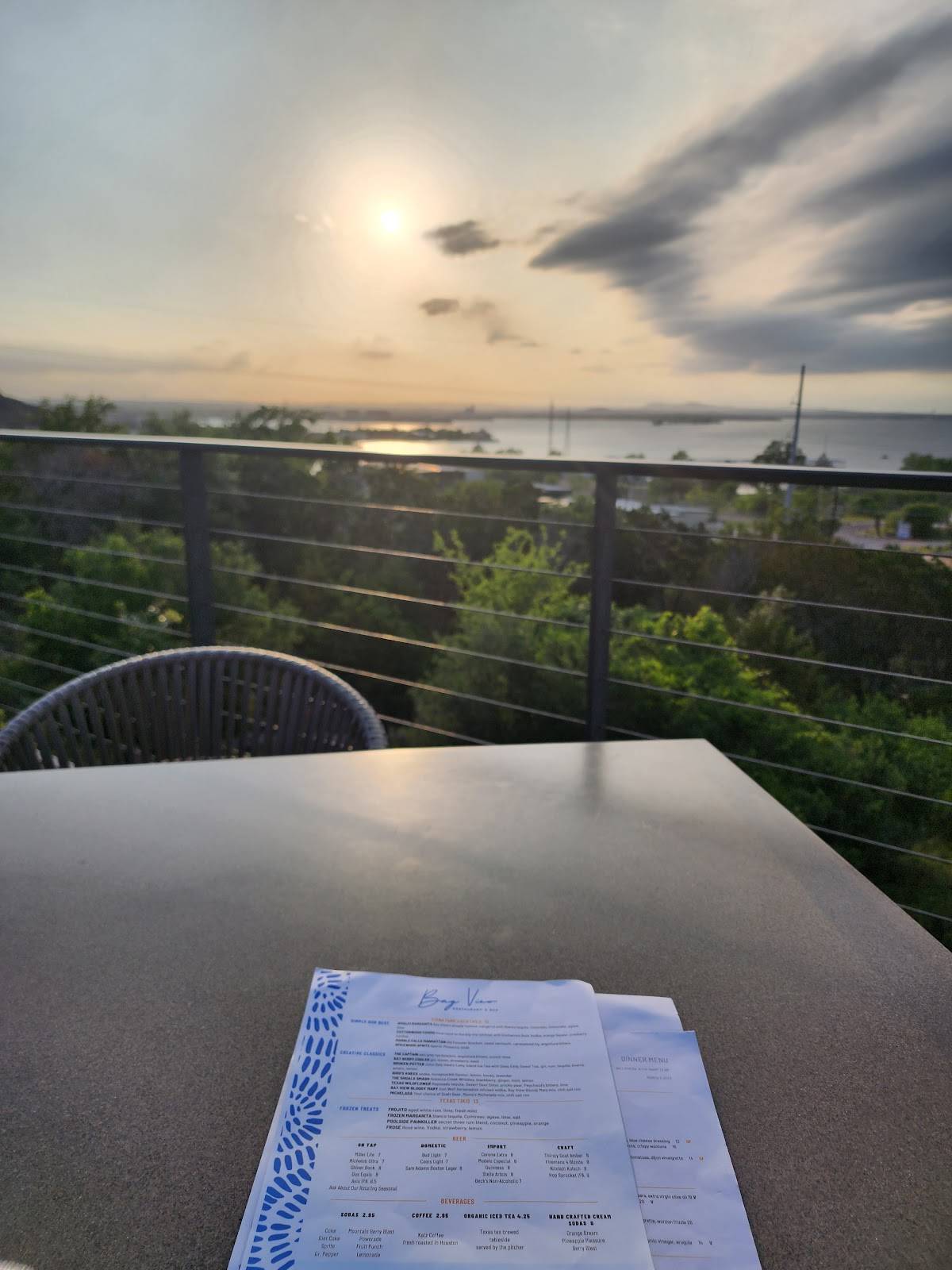 Menu at Bay View Restaurant & Bar, Cottonwood Shores