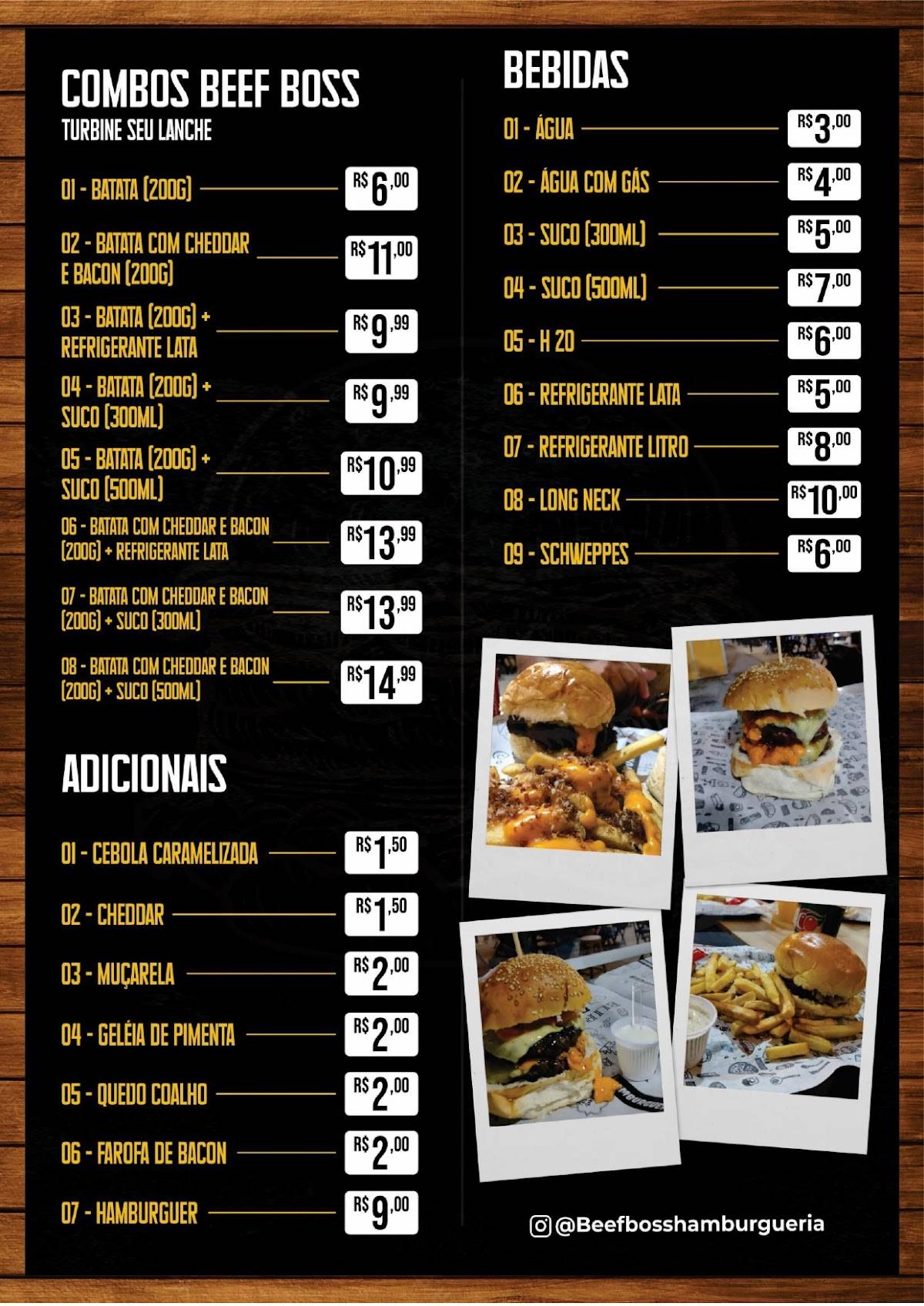 Menu em Beef Boss Hamburgueria restaurante, Maceió