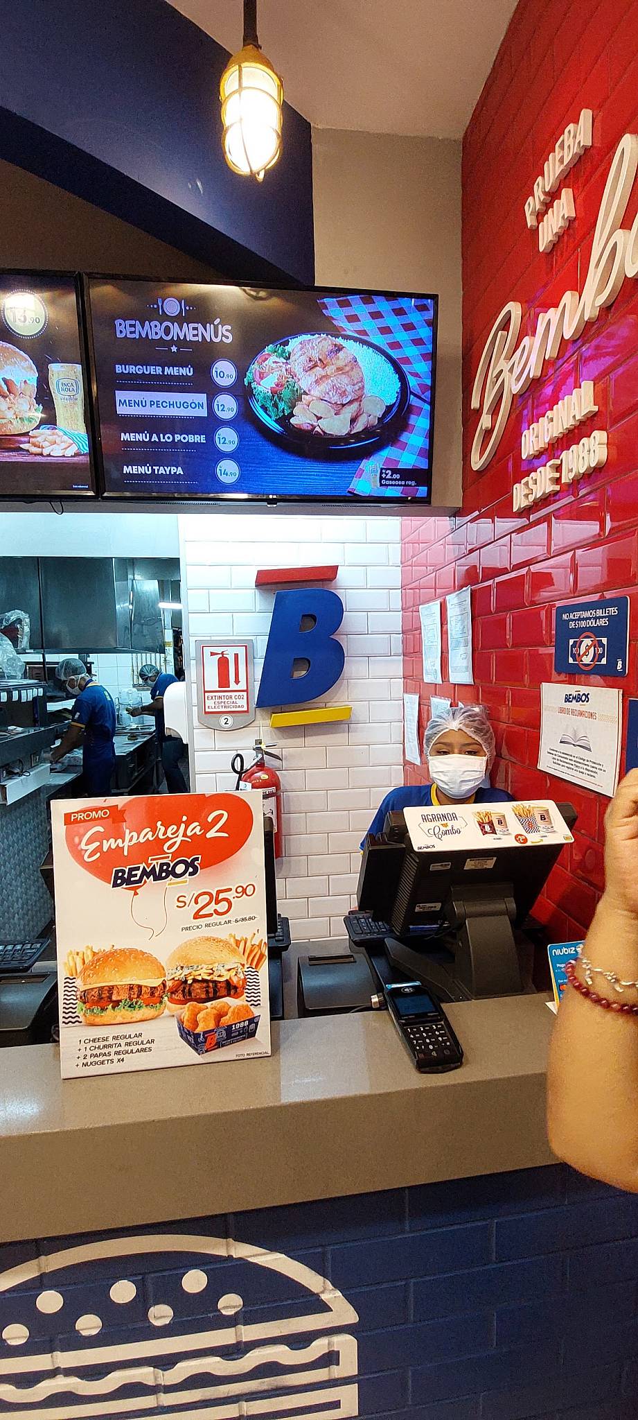 Carta del restaurante Bembos Larco 2, Miraflores, Av. José Larco 1080
