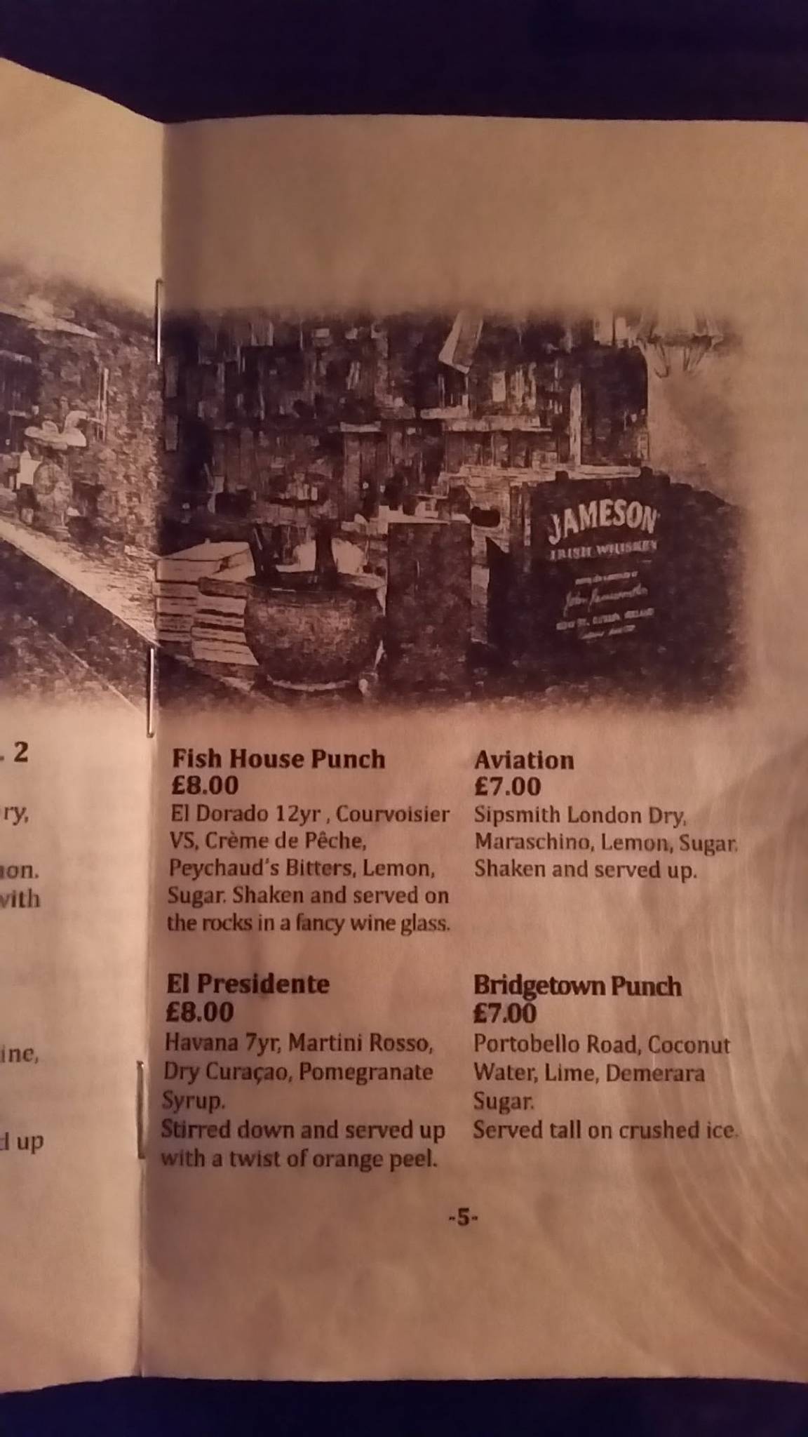 Menu at Berry and Rye pub & bar, Liverpool