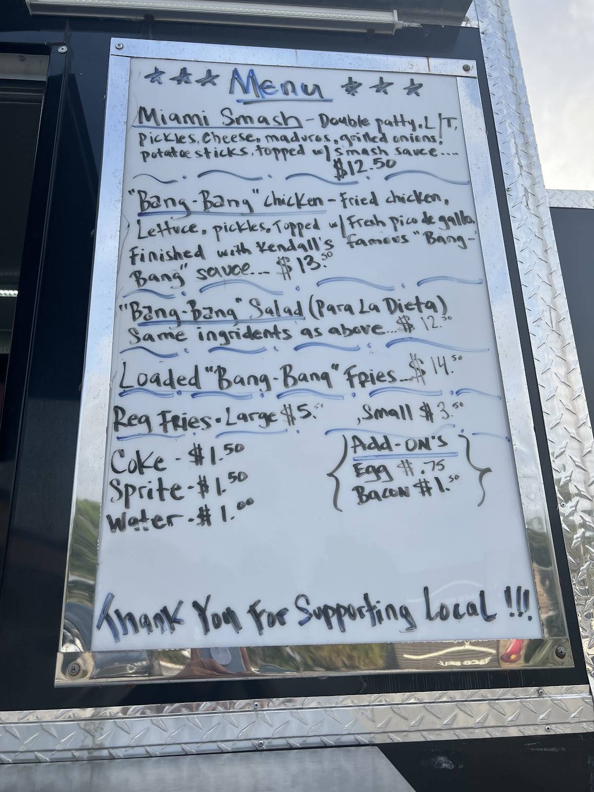 Menu at Between two Buns restaurant, Three Lakes