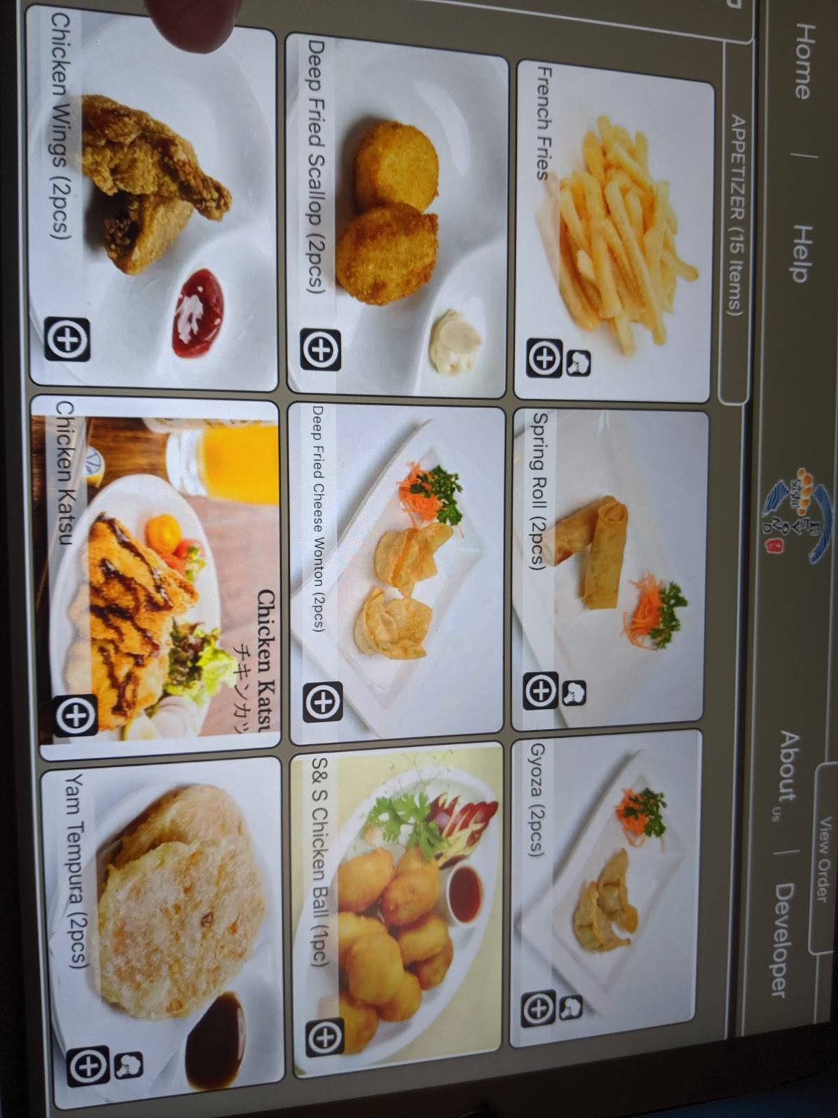 Menu at Beyond Sushi restaurant, North Bay