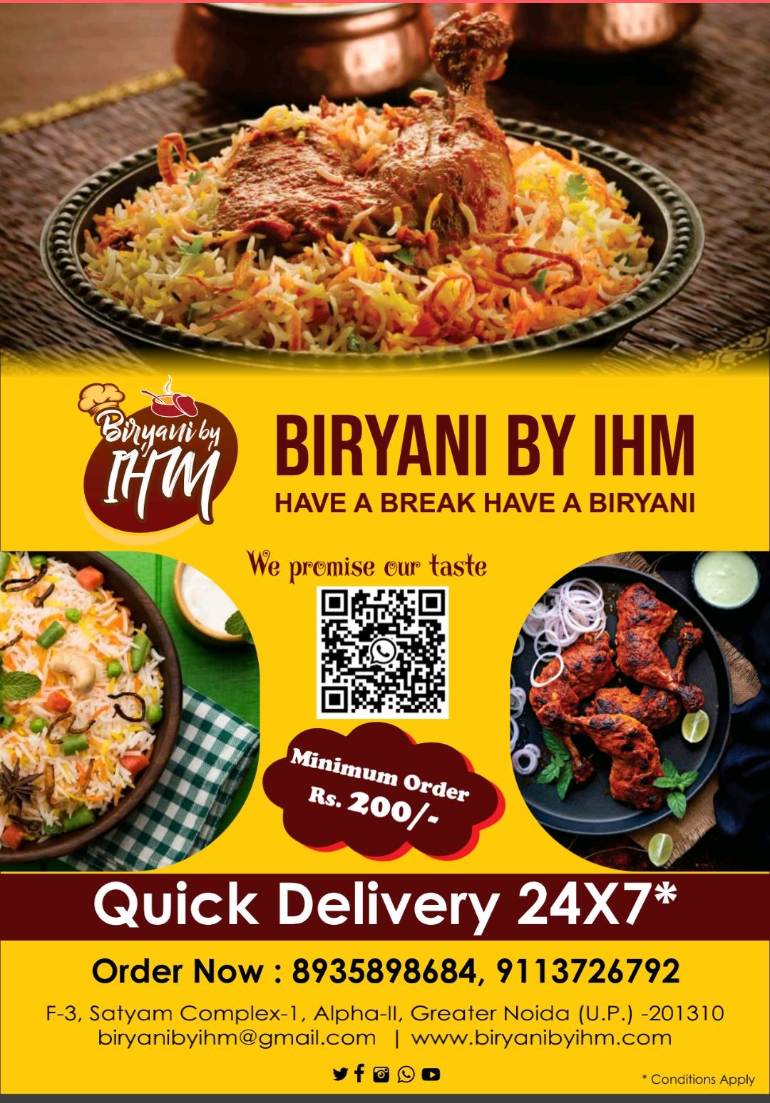 Menu at Biryani By Ihm, Greater Noida