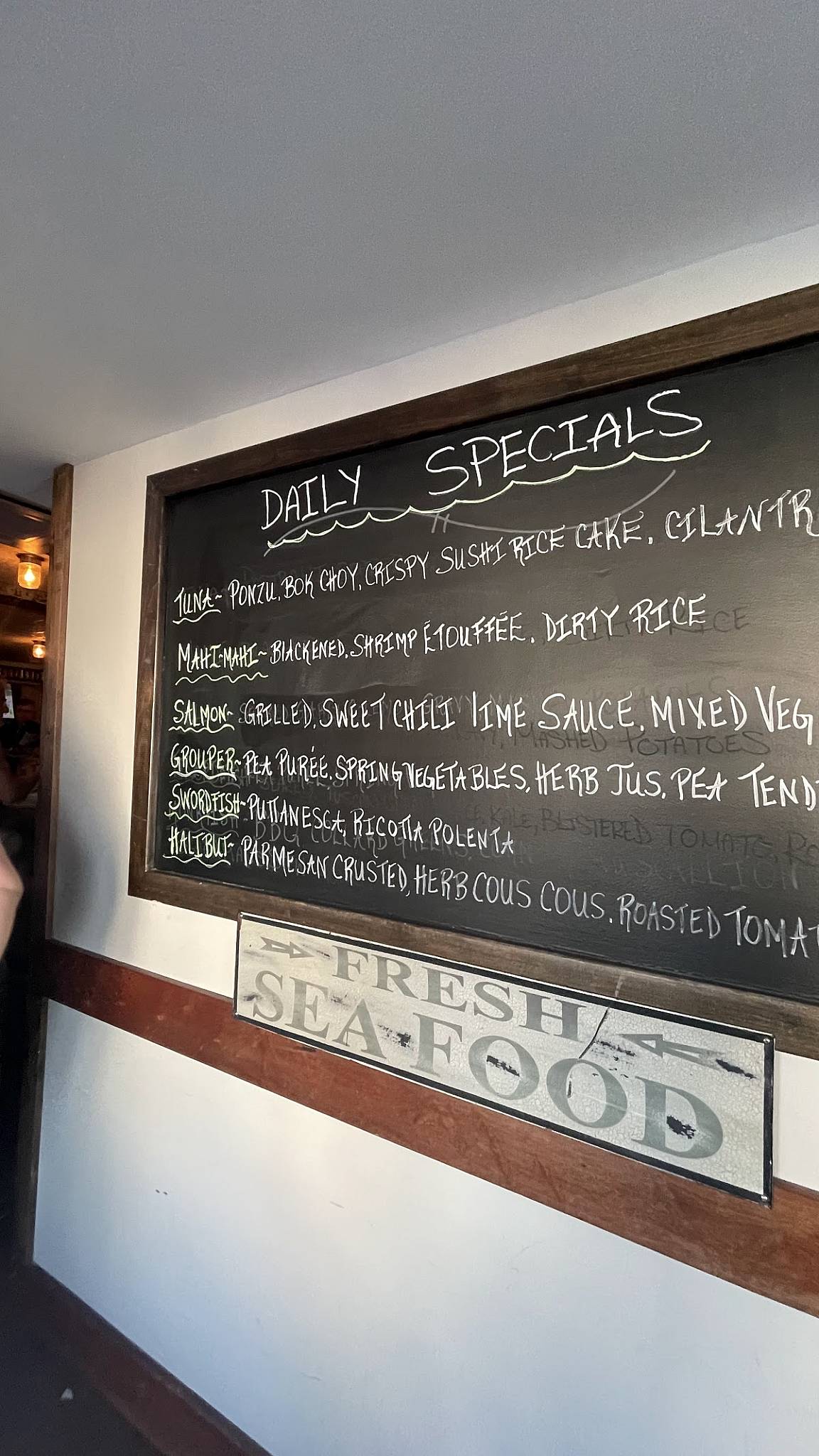 Menu at Black Whale Bar & Fish House, Beach Haven
