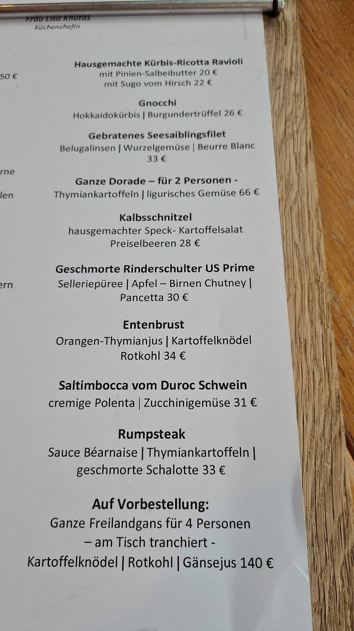 Speisekarte von Bootshaus Mainz restaurant, Mainz