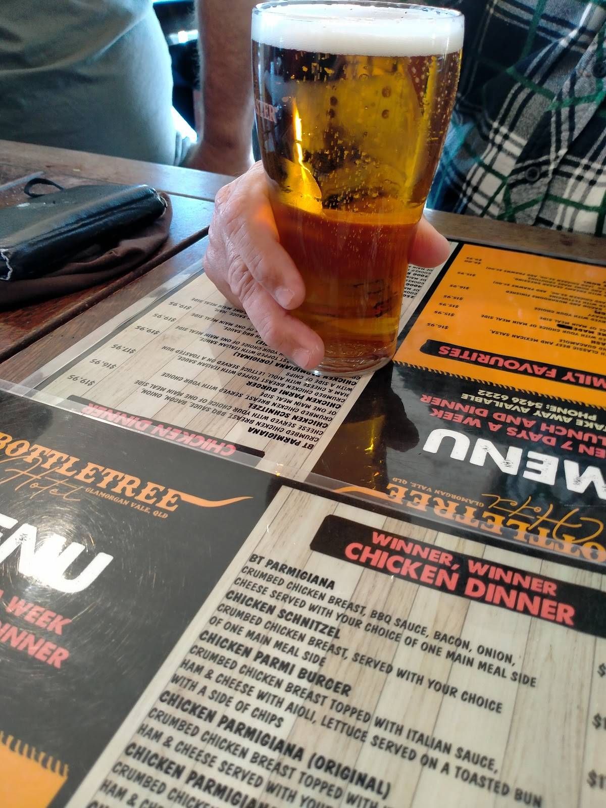 Menu at Bottletree Hotel pub & bar, Fernvale