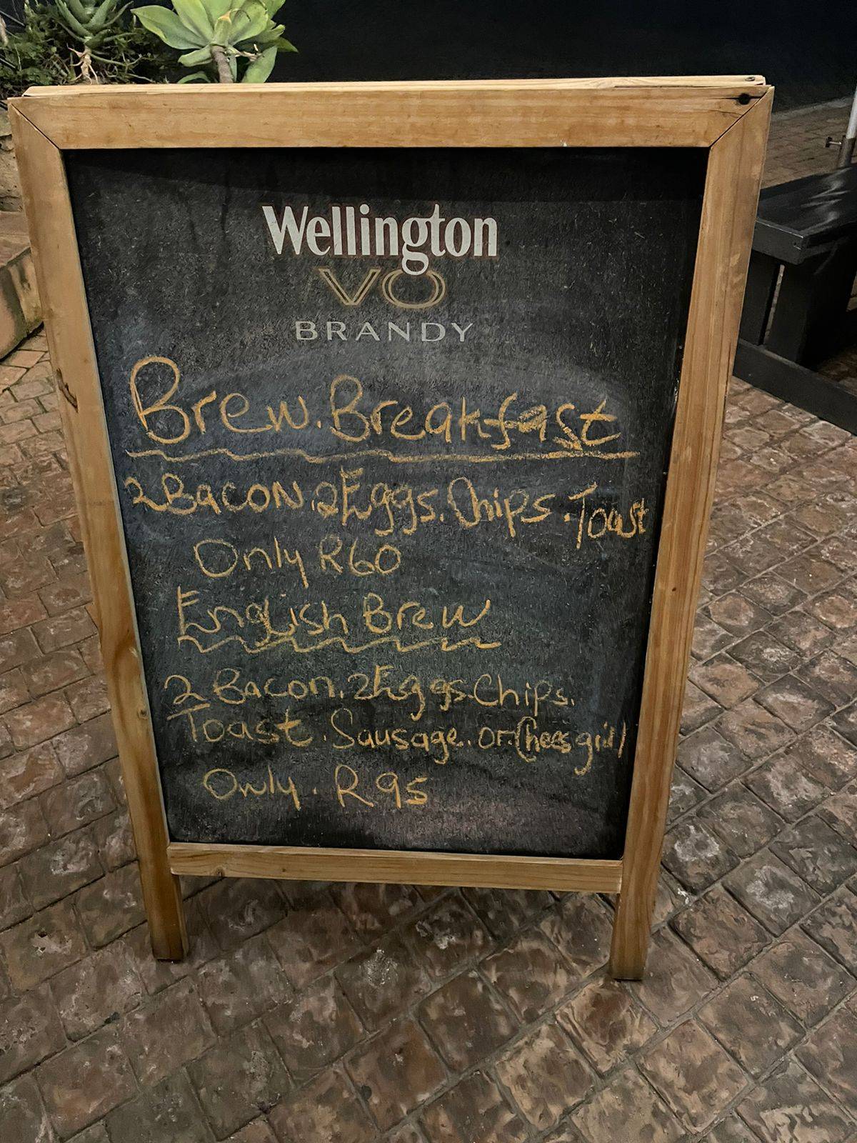 Menu at Brew Lounge restaurant, Cape Town