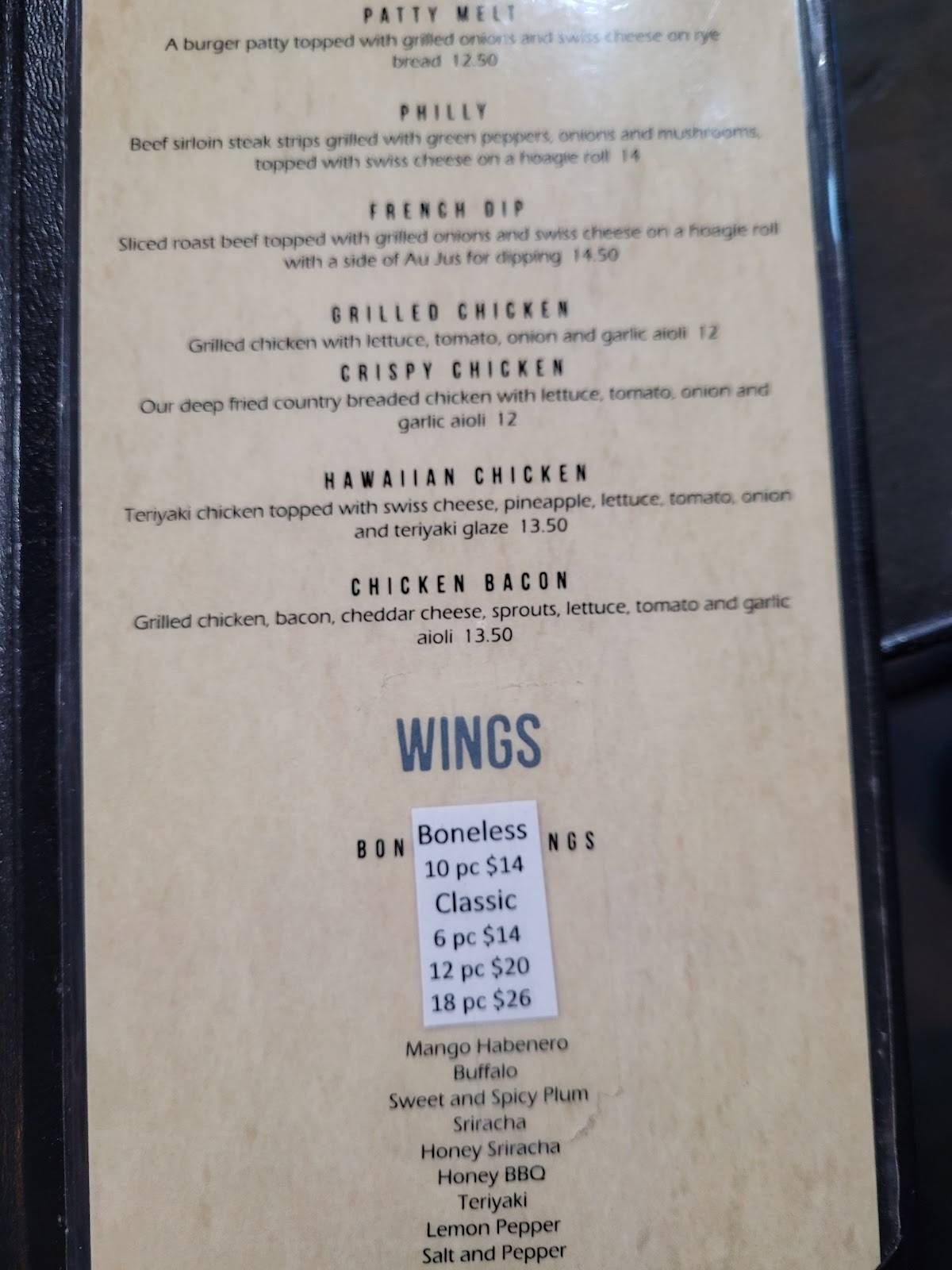 Menu at Brewski’s - Grill, Sports Bar, & Casino, Hamilton