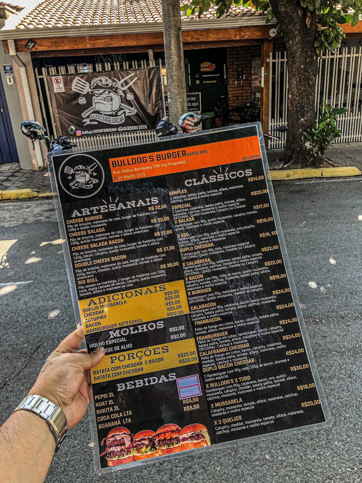Menu em BullDog's Burger Lanches restaurante, Sorocaba