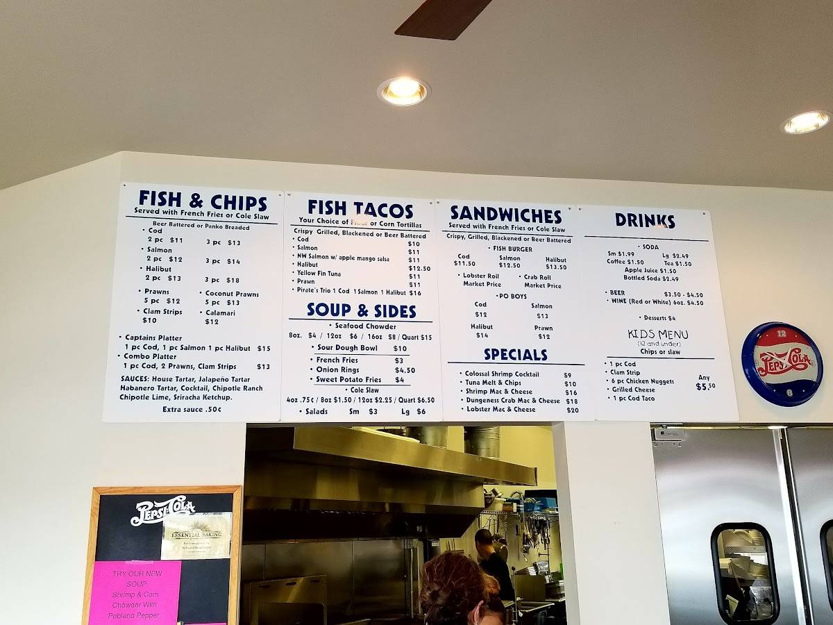 Menu at Burien Fish House restaurant, Burien