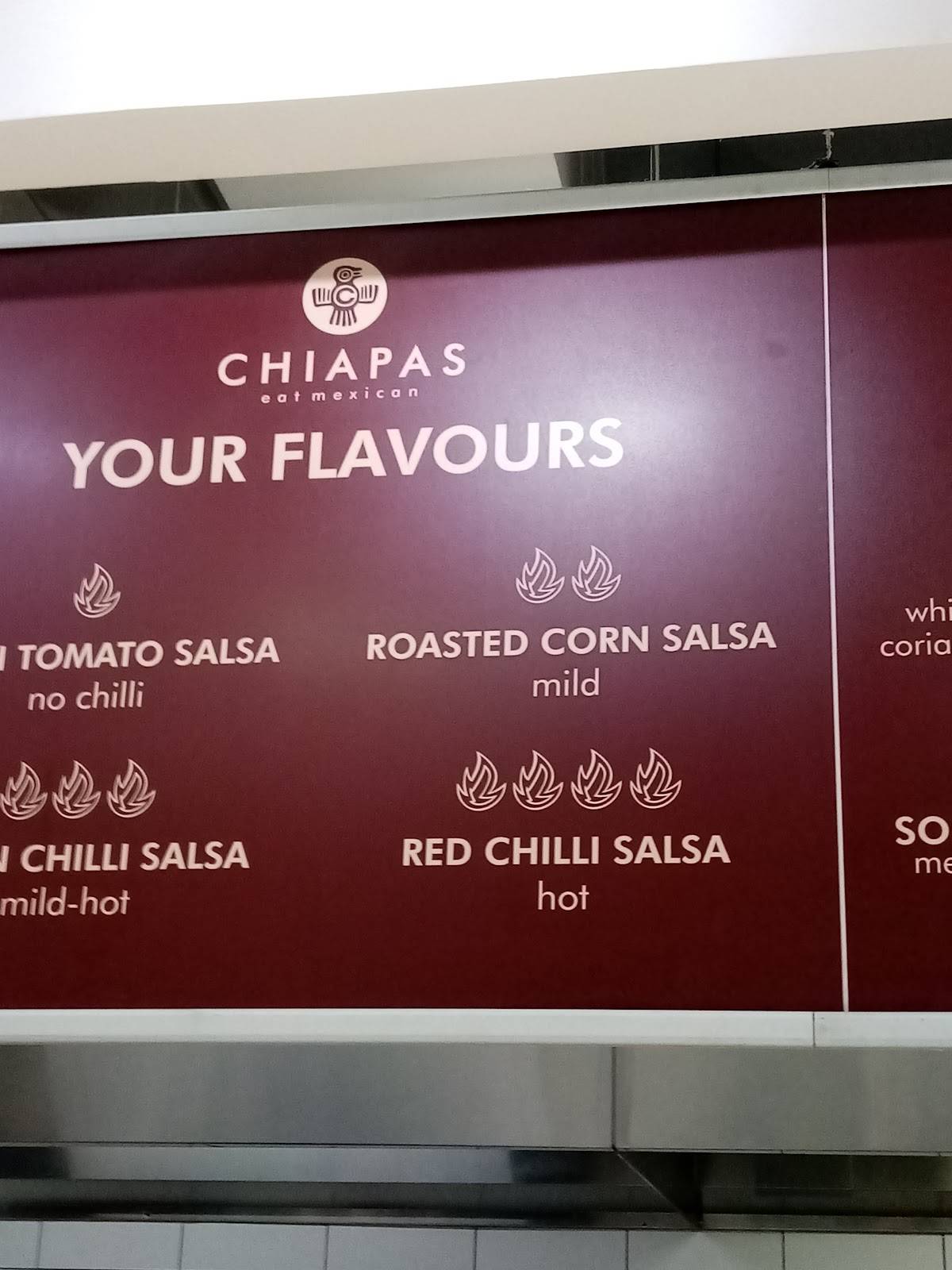 Menu at CHIAPAS eat mexican - Rosebank restaurant, Johannesburg, Shop ...