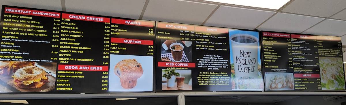 Menu at The Little Coffee Bean cafe, Upton