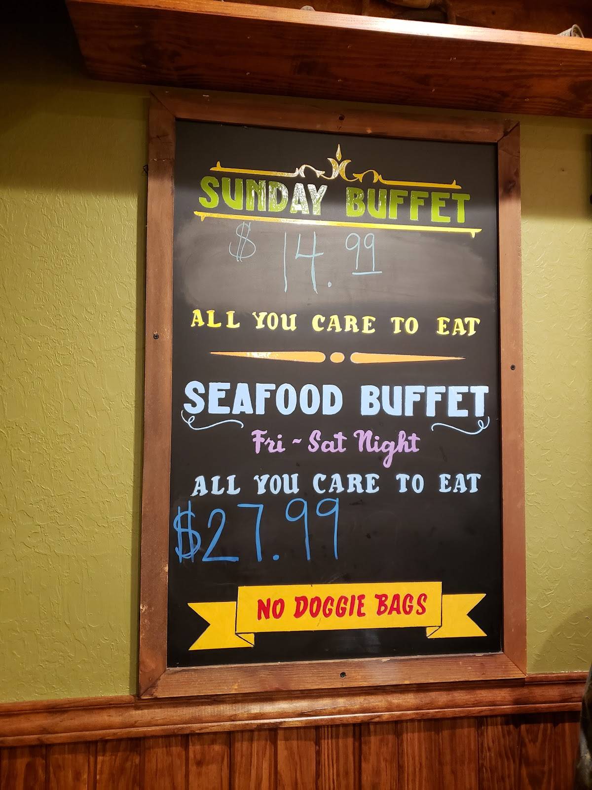 Menu at Cedar Tree Restaurant, Jasper, S Wheeler St