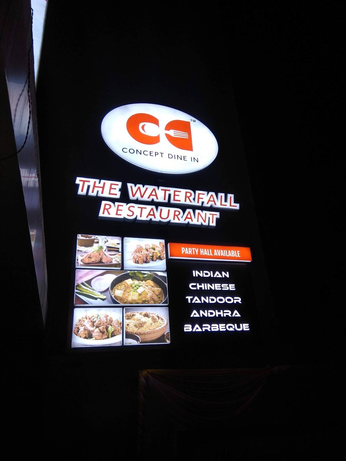 Menu at The Waterfall Restaurant, Chennai
