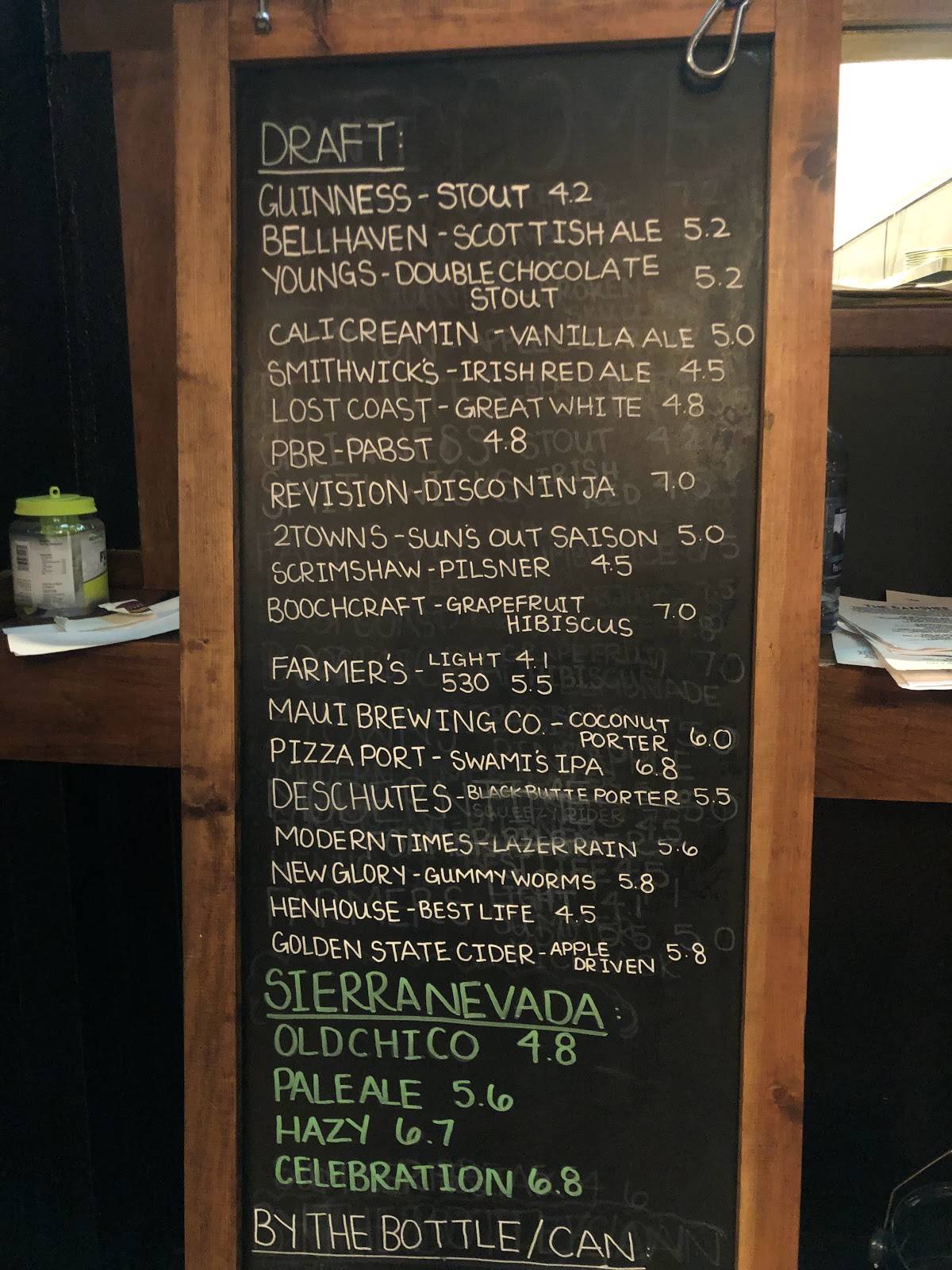 Menu at The Banshee pub & bar, Chico, 134 W 2nd St