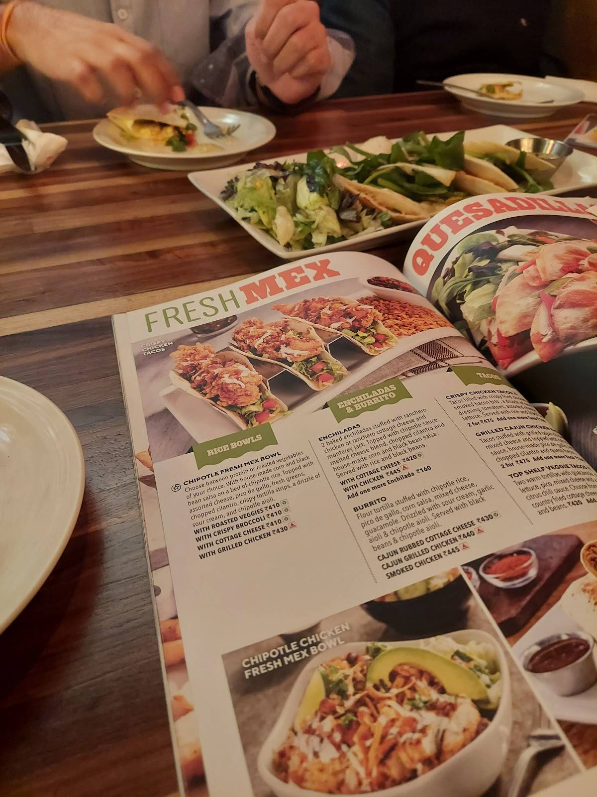 Menu at Chili's Cyber Hub, Gurugram