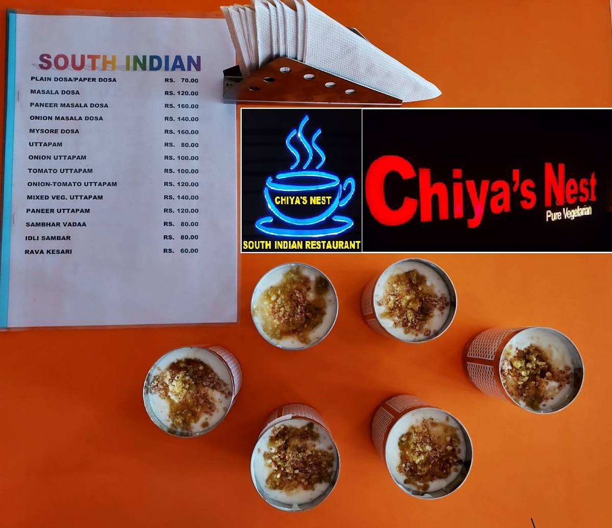 Menu at Chiya's Nest, Haldwani