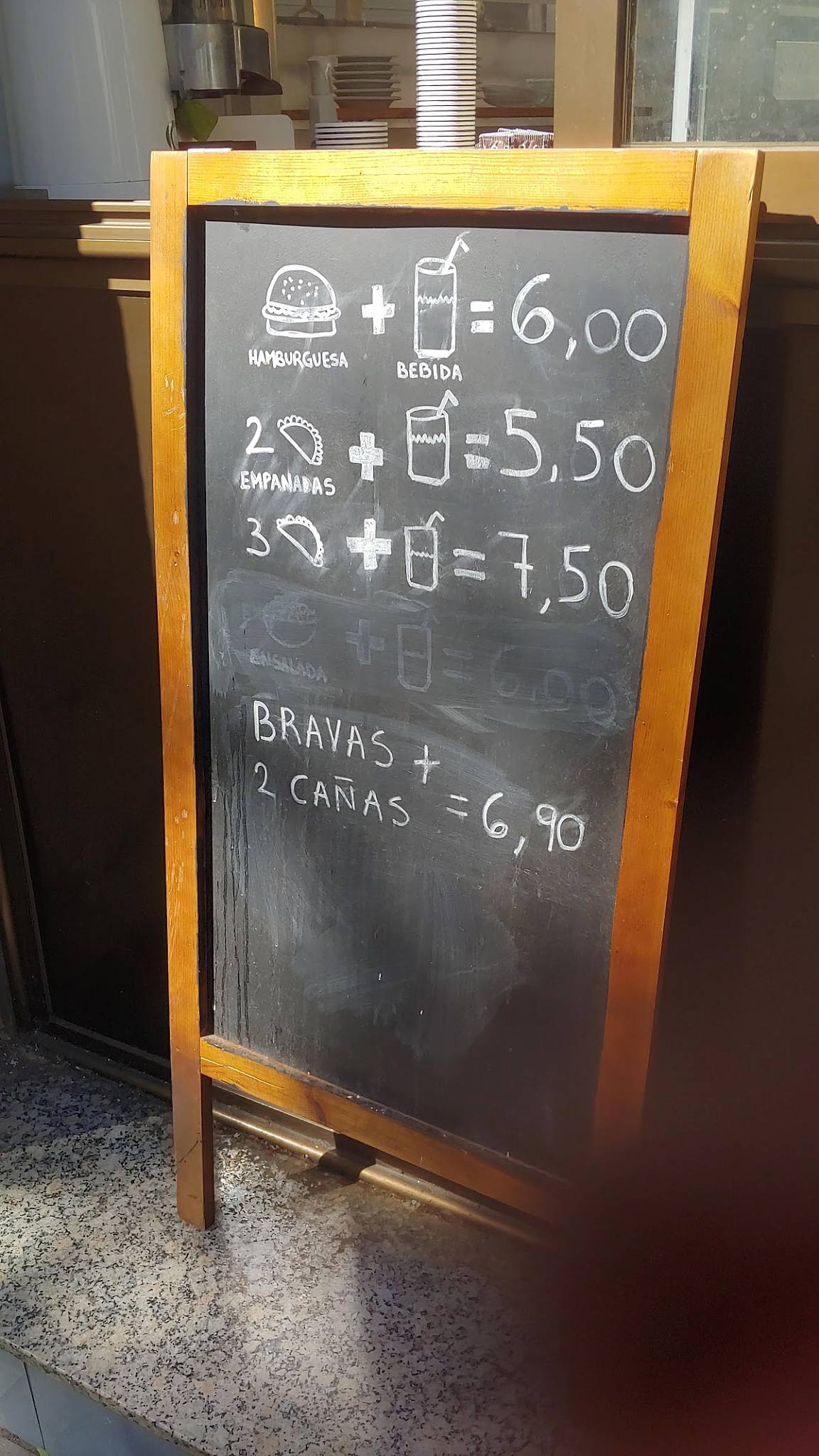 Menu at Ciclope Café ~ Bar, Barcelona