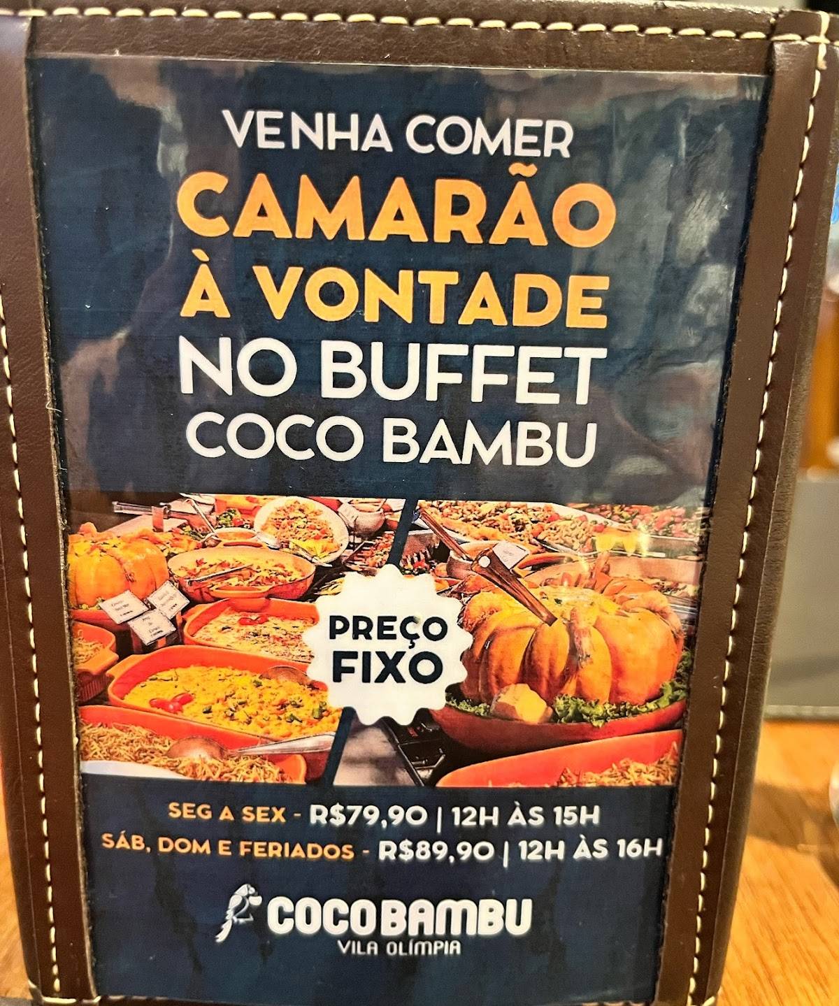 Menu em Coco Bambu Conceito Vila Olímpia restaurante, São Paulo, R ...